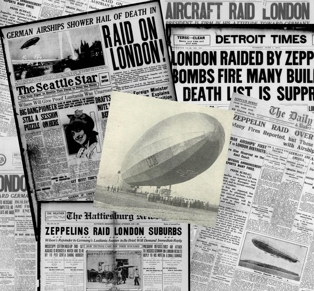 31 mai 1915 : premier raid de Zeppelins (Londres) - La Chronique culturelle