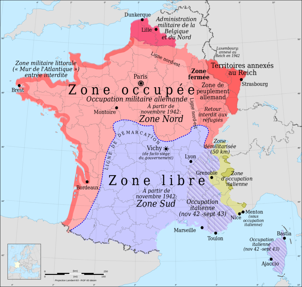 11 novembre 1942 : invasion de la zone libre française - La Chronique ...